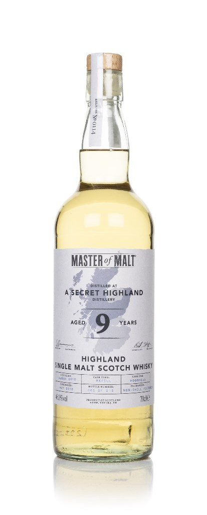 Secret Highland 9 Year Old 2010 (Master of Malt) 70cl Whisky | Master ...