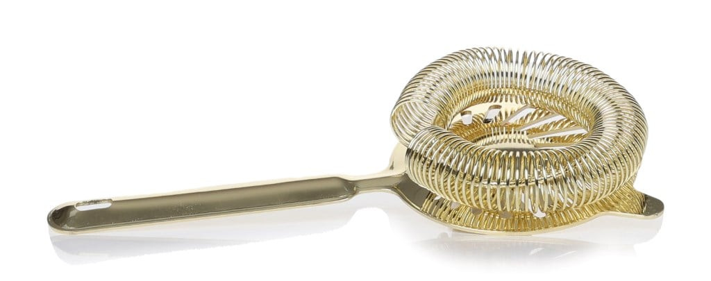 Cocktail Elephant Hawthorne Strainer - Gold | Master Of Malt