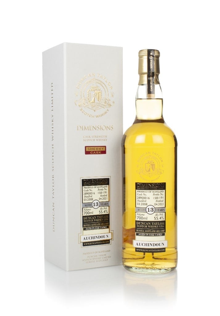 Auchindoun 13 Year Old (cask 28900016) - Dimensions (Duncan Taylor ...