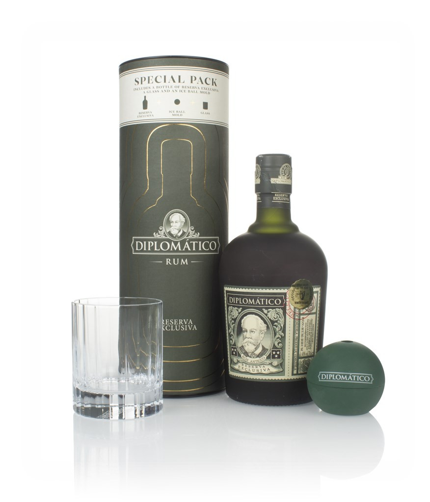Diplomático Reserva Exclusiva Gift Set with 1x Glass 70cl Rum | Master ...