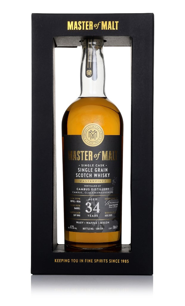 Cambus 34 Year Old 1990 Single Cask - Masterpiece (Master of Malt) 70cl ...
