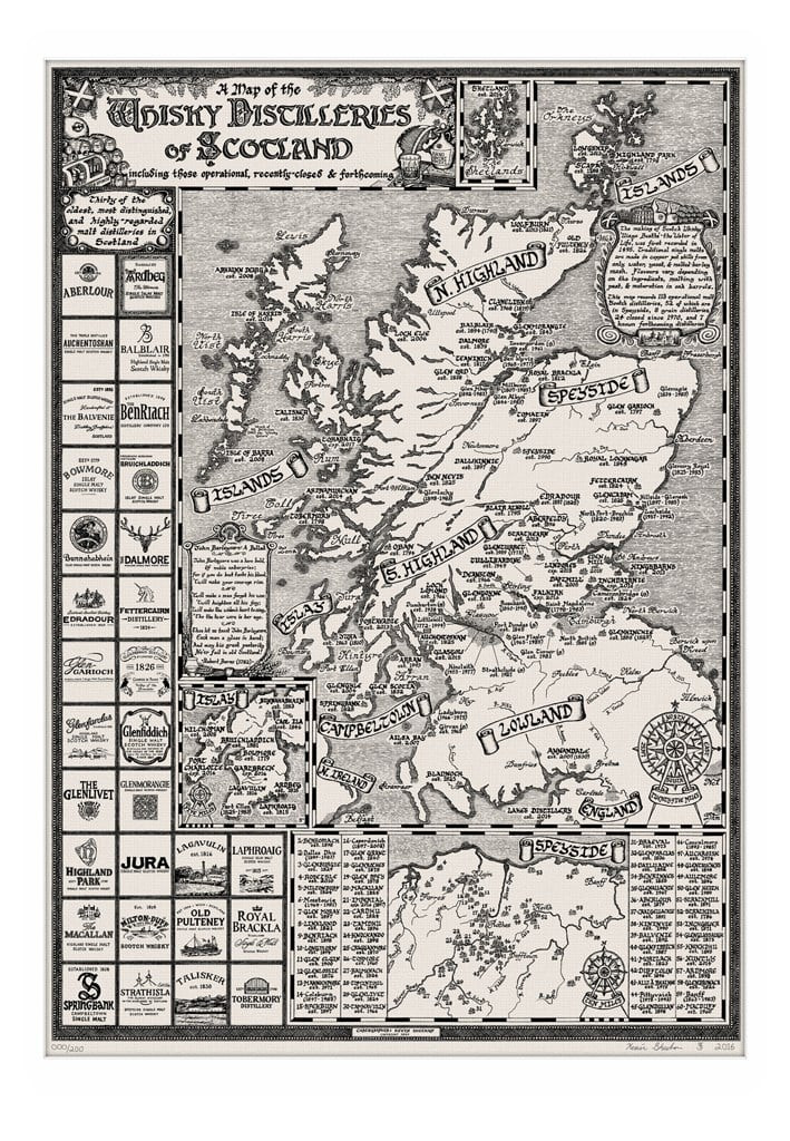 Map of the Whisky Distilleries of Scotland | Master Of Malt