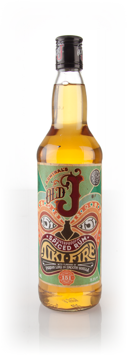 Admiral Vernon's Old J Tiki Fire Spiced Rum 70cl | Master Of Malt