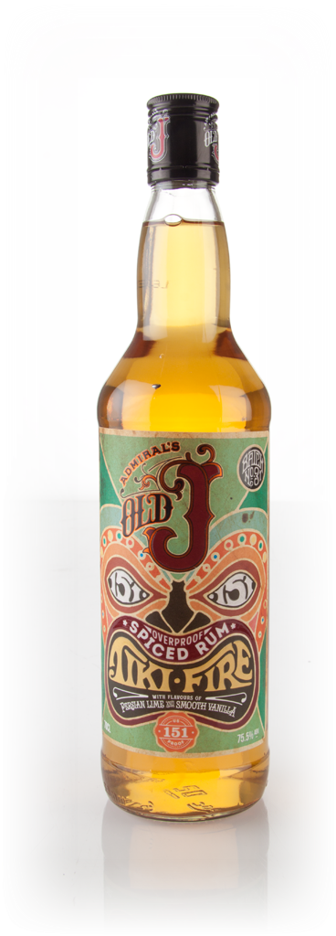 Admiral Vernon's Old J Tiki Fire Spiced Rum 70cl | Master Of Malt