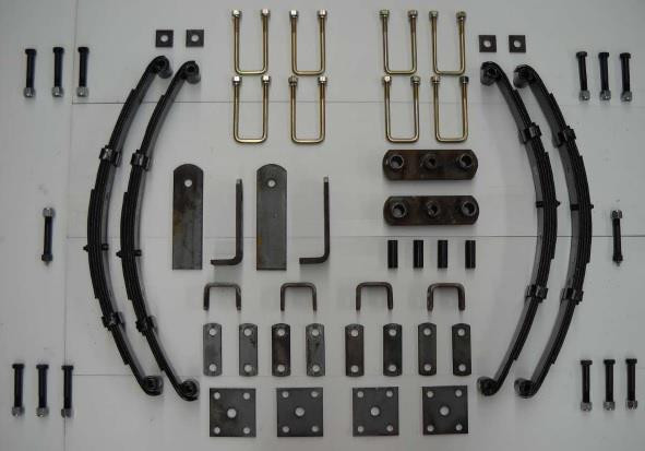 SPRING SET TANDEM ROCKER 60MM 5 LEAF 2000KG/SET - Nubco