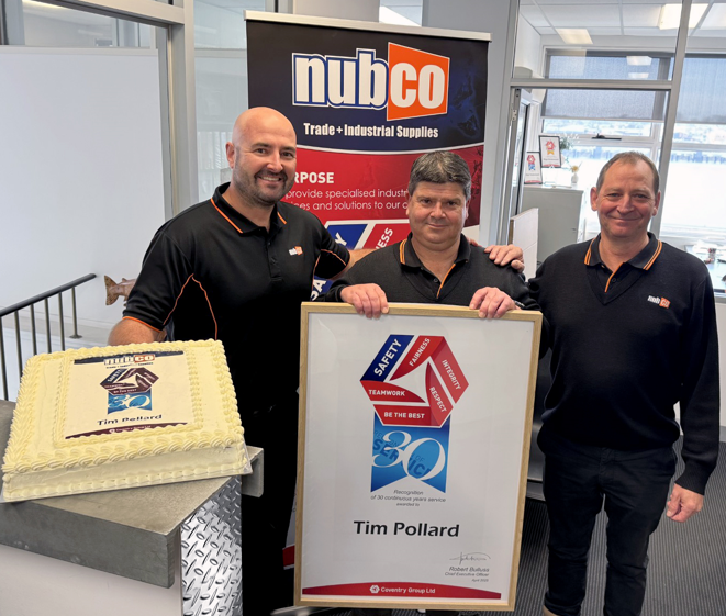 Celebrating 30 years of Service – Tim Pollard - Nubco
