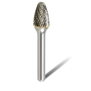 Bordo 6400-95100 1/2" x 1" 1/4" Shank Tungsten Carbide SF-5 Tree Radius ...