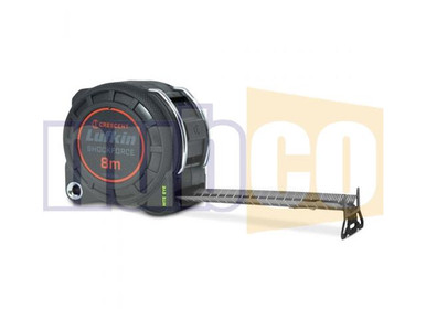 8M SHOCKFORCE NITE EYE MEASURING TAPE - Nubco