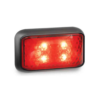 LED INTERIOR/EXTERIOR COURTESY LAMP 58X35MM RED - Nubco