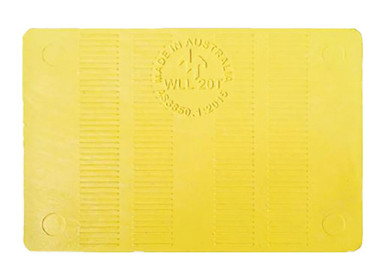 PLASTIC PANEL SHIM - 150MM X 100MM X 5MM - YELLOW (100PK) - Nubco