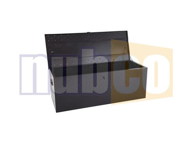 1152X410X415MM BLACK DIAMOND PLATE STEEL TOOL BOX - Nubco