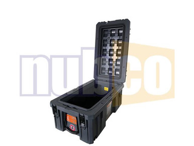 840X490X403MM 105LTR TUFF BOX V3+ END OPENING BLACK - Nubco