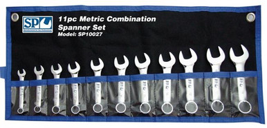 11 PCE METRIC COMB STUBBY ROE SPANNER SET - Nubco