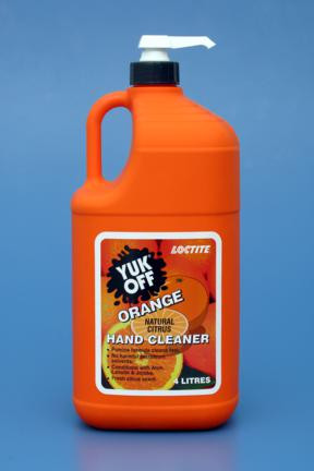 4LTR YUK OFF ORANGE HAND CLEANER WITH PUMICE - Nubco