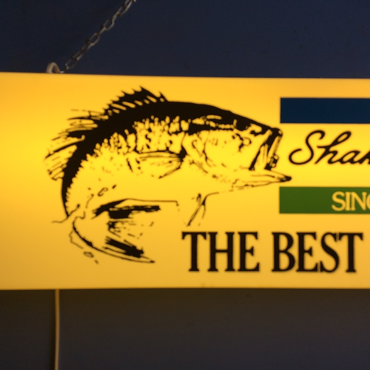 *SOLD* Shakespeare Fish advertising light up sign. - Glasgow Salvage
