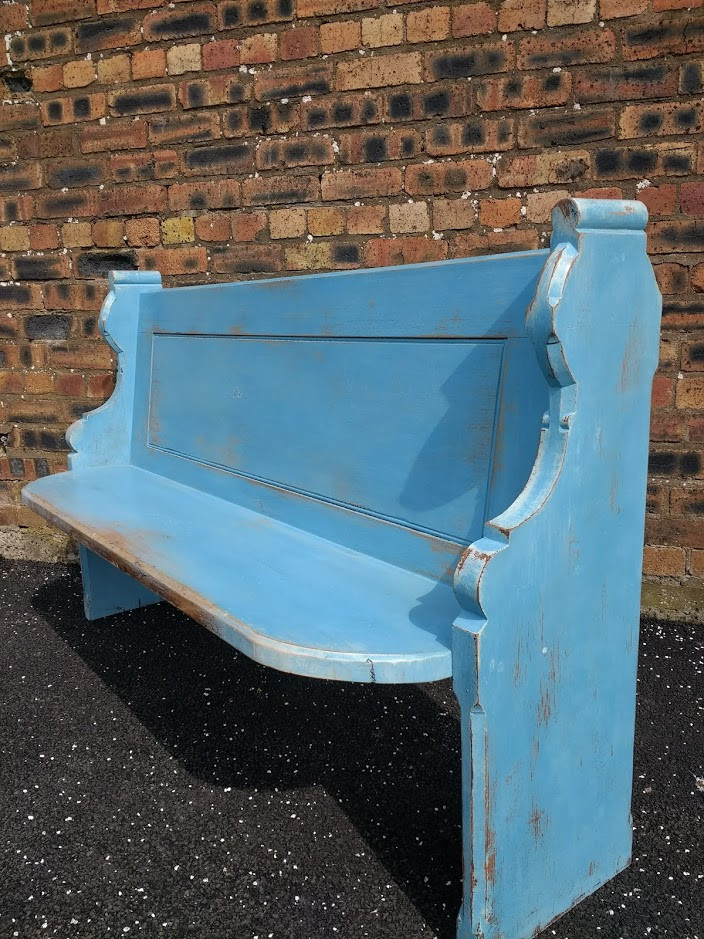 **SOLD OUT** Original old Scottish Church Pew with pained finish ...