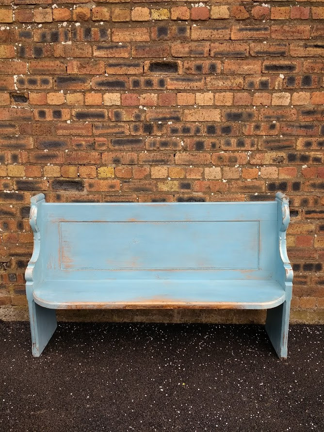 **SOLD OUT** Original old Scottish Church Pew with pained finish ...