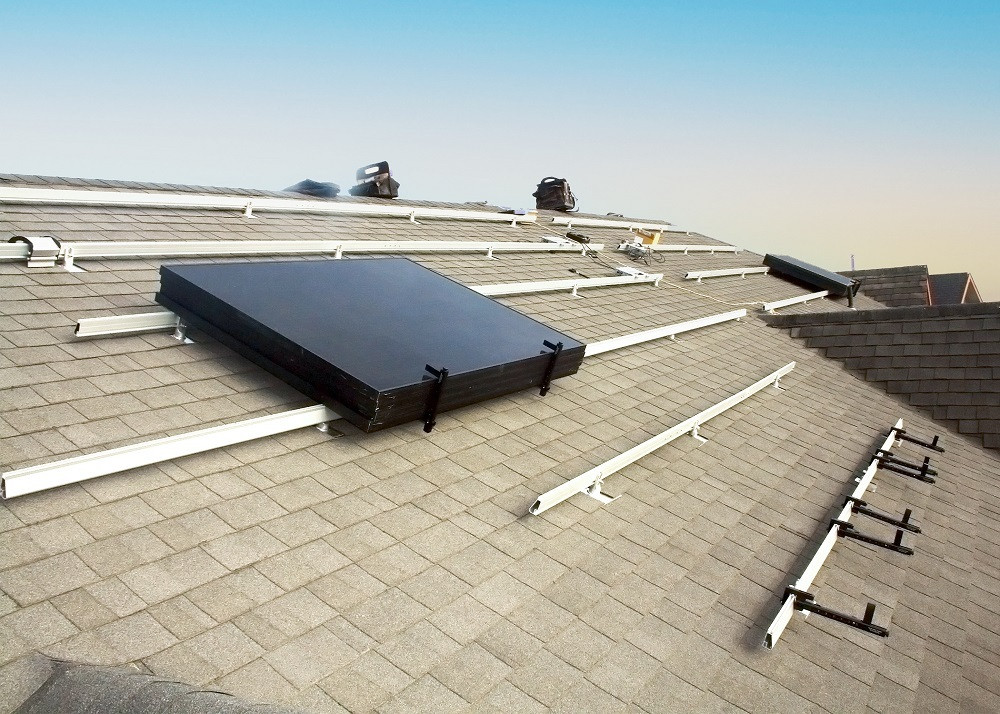 Solar Roof Mount Solar Panel Aluminum Pole Mount 4 Arm Kit Fit 2"
