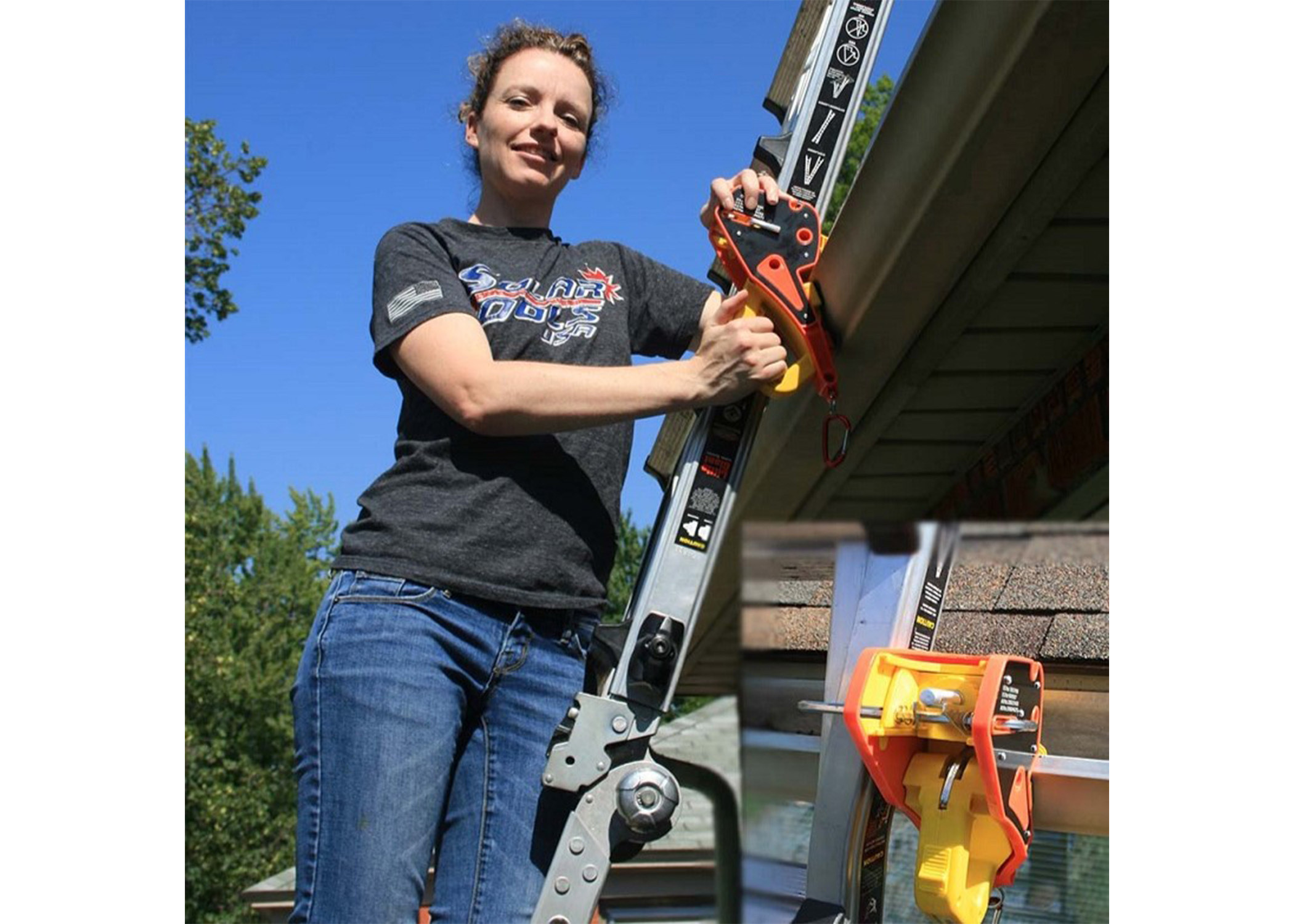 Gutter Clamp Ladder Stabilizer