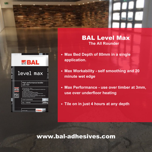 BAL Level Max Floor Levelling Compound (25kg)