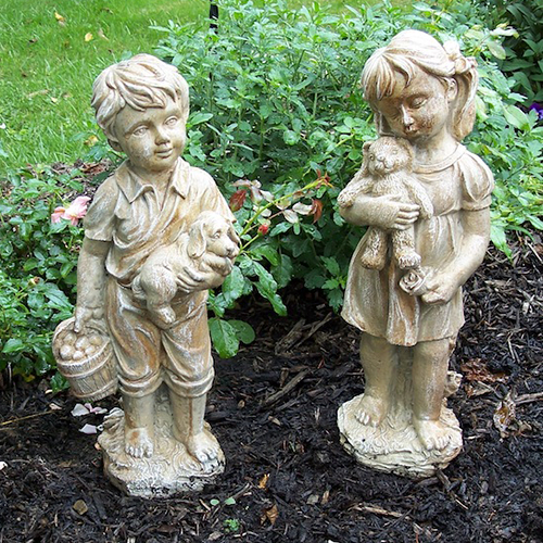 Jack & Jill Statues - Athena Garden