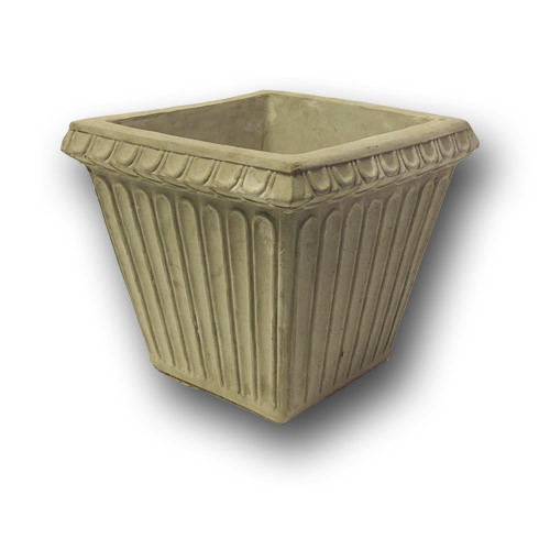 Square Fluted Planter, Outdoor Planter, Concrete Planter, Landscape ...