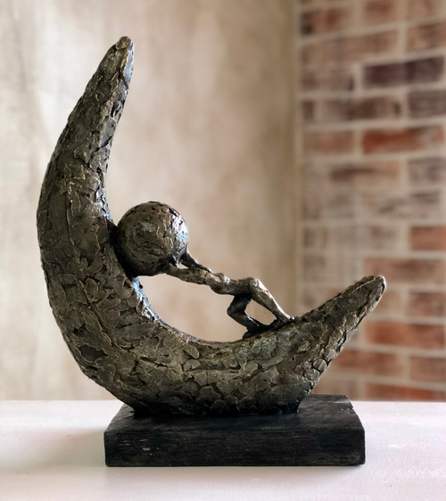 Sculpture of Sisyphus “Greek Mythology" - Athena Garden