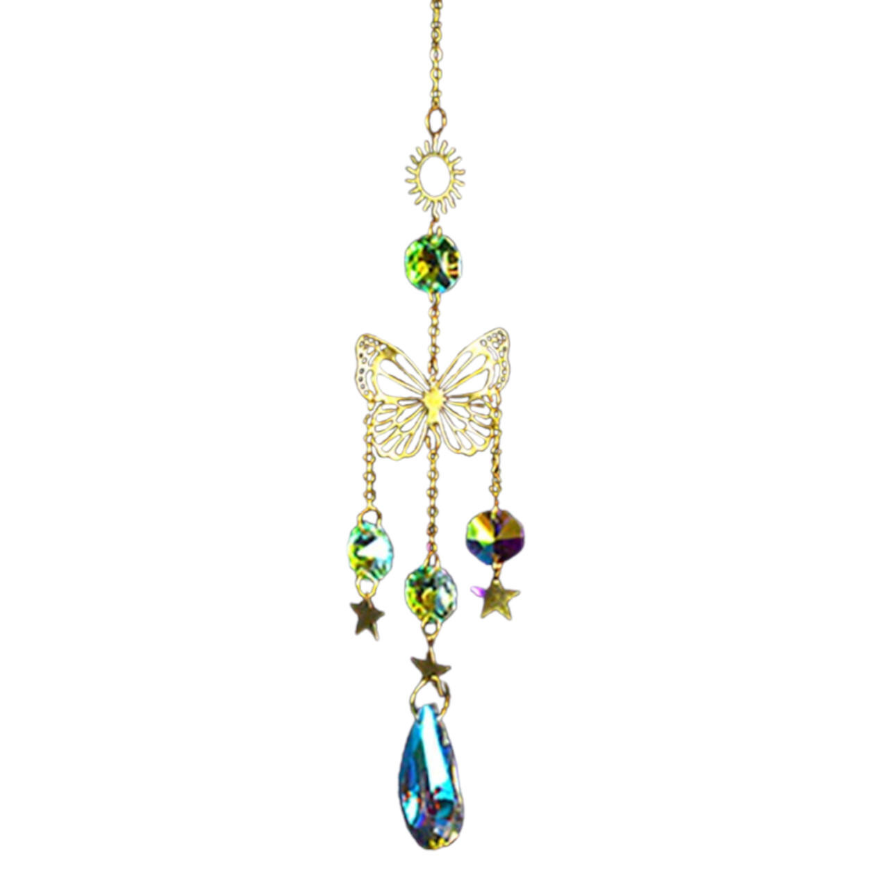 Sun & Butterfly Sun Catcher 15" - The Ancient Sage