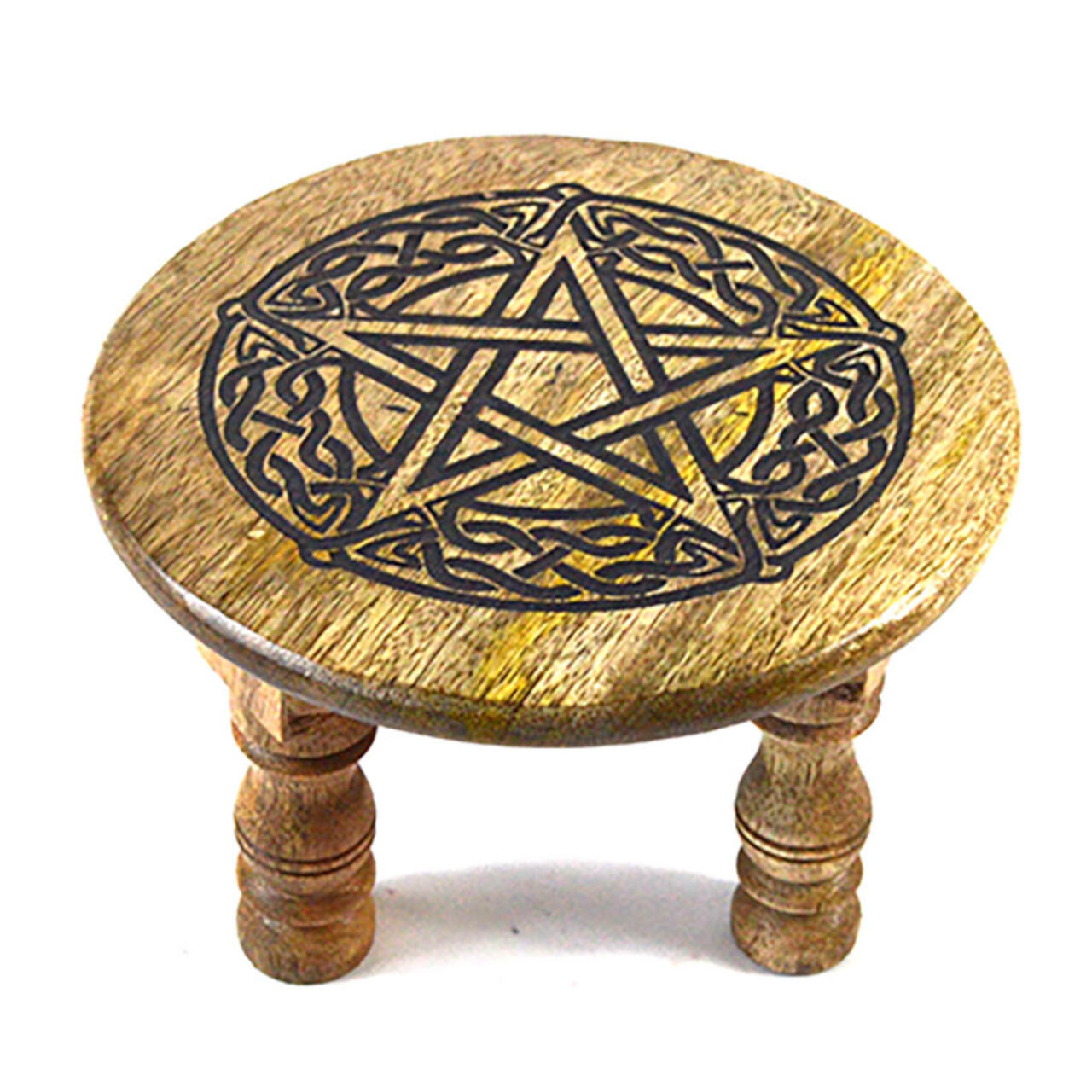 Pentagram Altar Table 6" Dia X 4" - The Ancient Sage