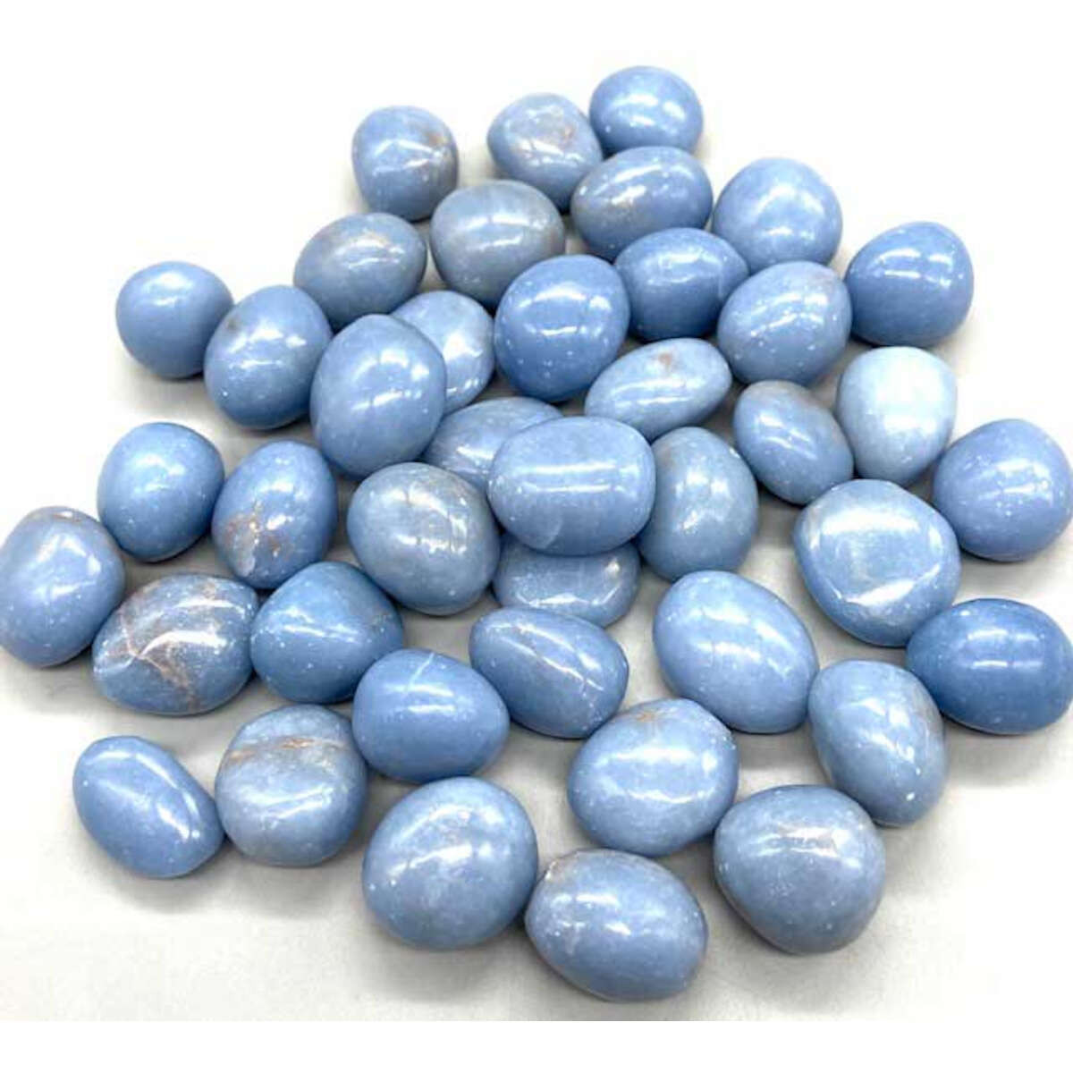 Angelite Tumbled Gemstones 1 lb. - The Ancient Sage
