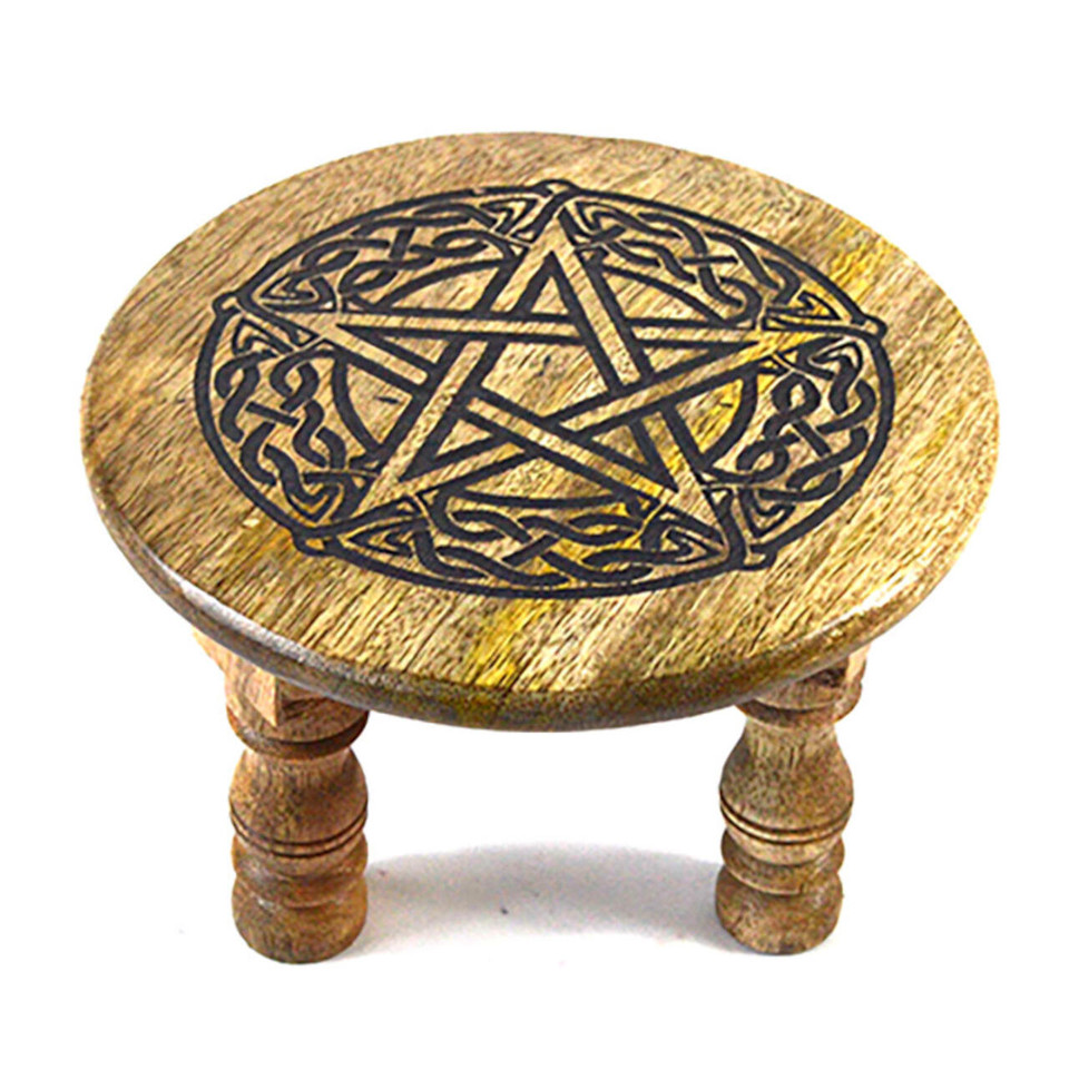 Pentagram Altar Table 6" Dia X 4" - The Ancient Sage