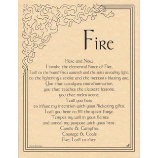 Fire Invocation Poster - The Ancient Sage Metaphysical Store