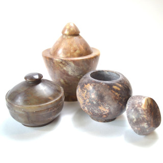 Gini Jars Soapstone (Set Of 3) - The Ancient Sage
