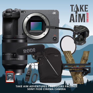 Take Aim Adventures Producers Package | Sony FX30 Cinema Camera | Bedfords.com