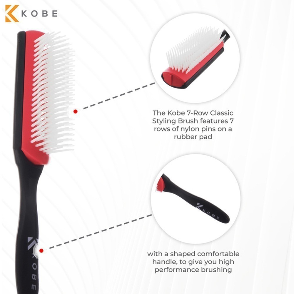 Kobe 7-Row Classic Styling Brush | Coolblades