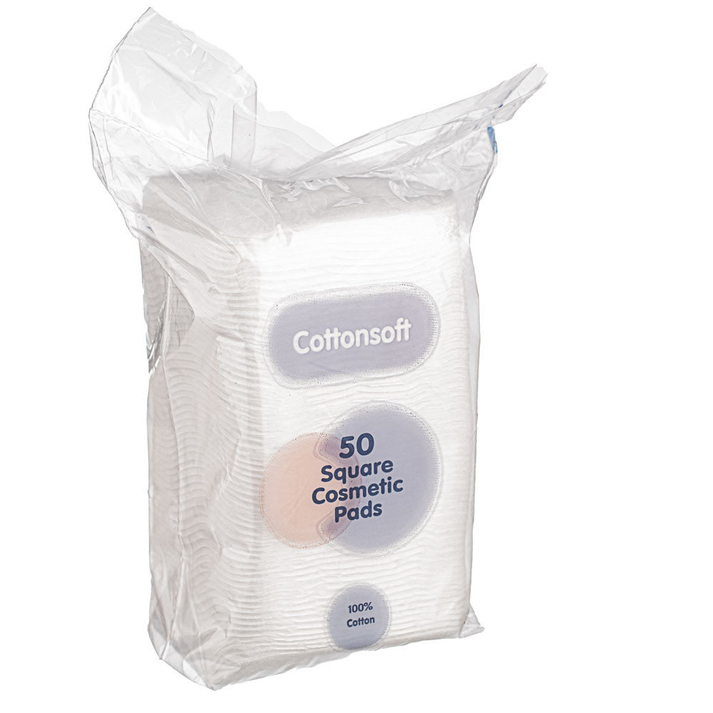 Cottonsoft Square Cosmetic Pads (x50) | Coolblades