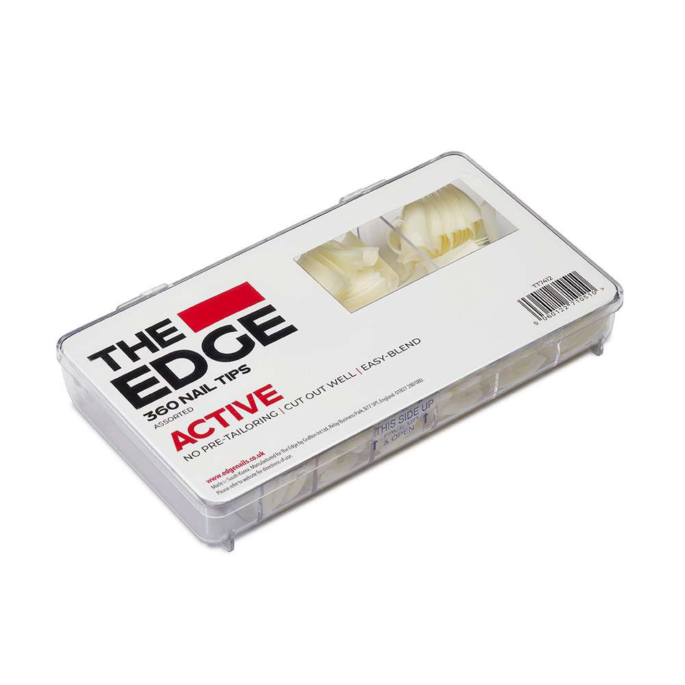 The EDGE Nails Active Nail Tips All Sizes & 100/360 Packs | Coolblades
