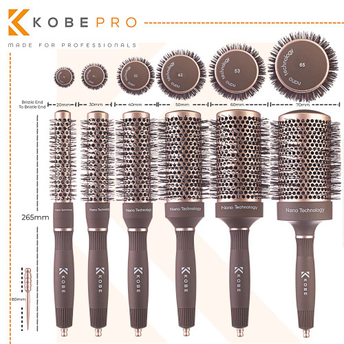 Kobe Bronze Ionic Round Brush | Coolblades