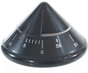 Head-Gear Black Conical Timer | Coolblades