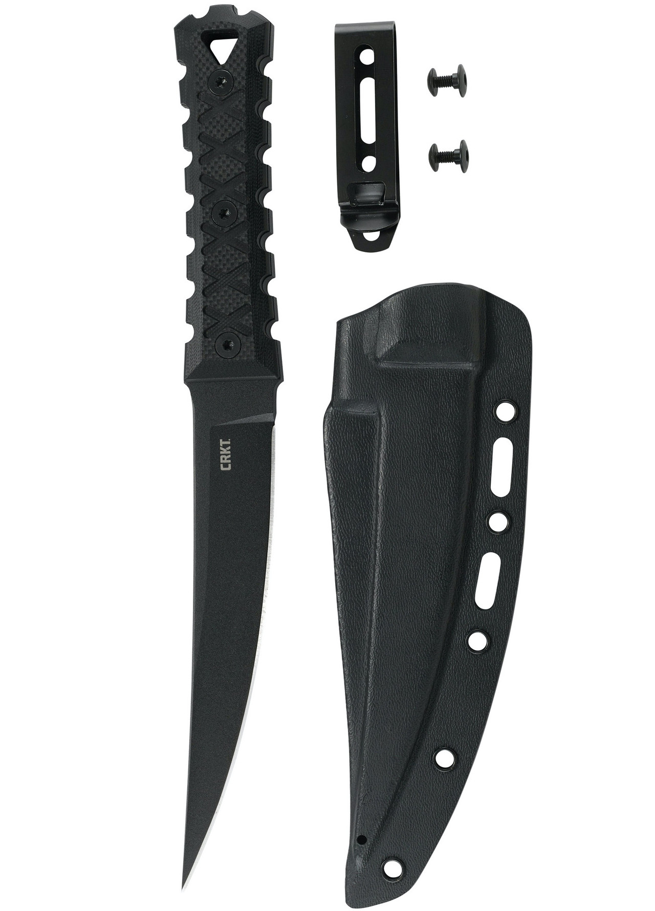 CRKT HZ6 Fixed Blade Knife - MI-TAC