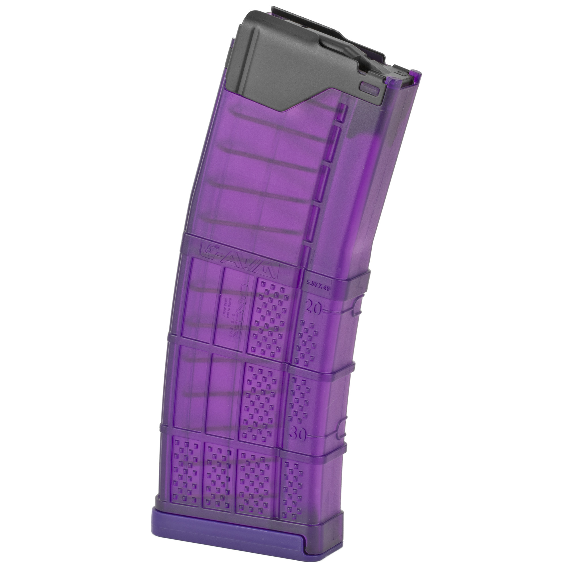 Lancer Systems L5AWM 30 Round AR-15 Translucent Purple Magazine