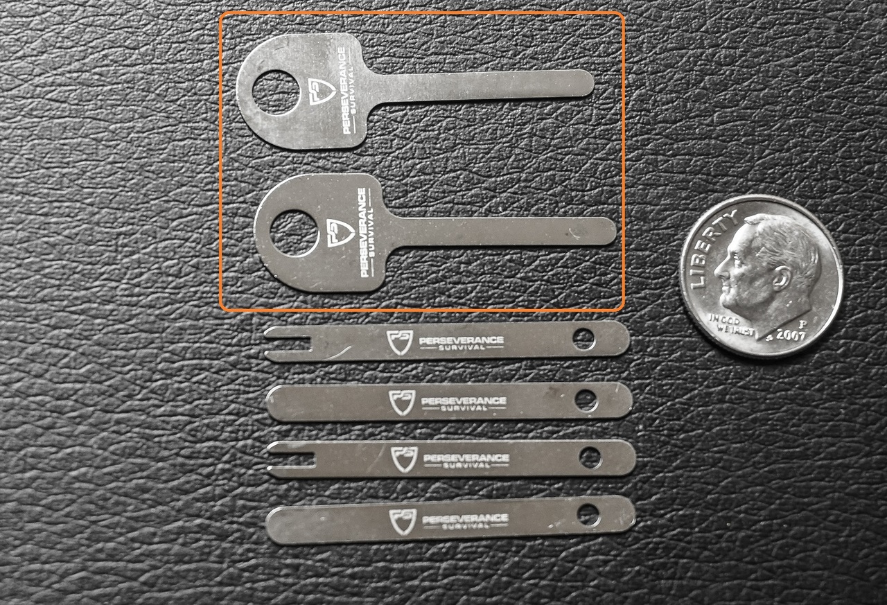 Perseverance Survival Basic Handcuff Shims - MI-TAC