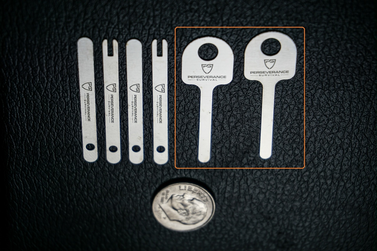 Perseverance Survival Basic Handcuff Shims - MI-TAC