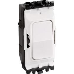 MK (ELECTRIC) Aspect 10 Amp 2 Way Centre Off MK White Retractive Switch ...