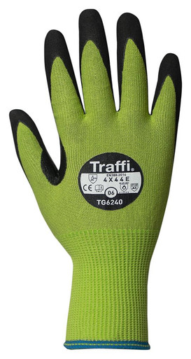 Traffi LXT TG6240 PPE Code Green Safety Glove (Cut Level E - High ...