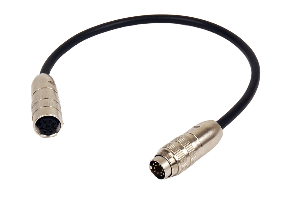 M16 8 Way to M16 12 Way Analogue Cable 0.3m