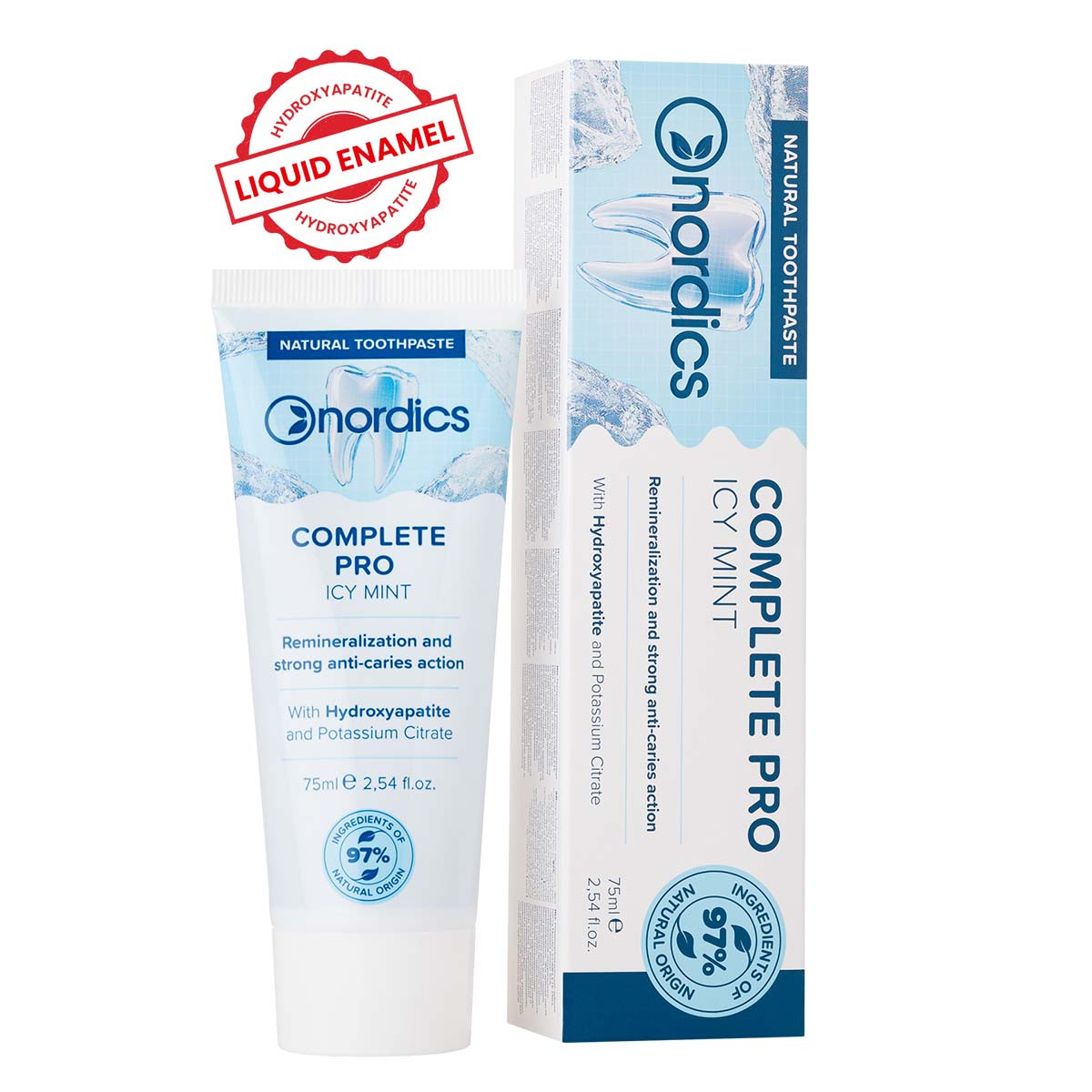 Natural Toothpaste Complete Pro Icy Mint with Hydroxyapatite 75ml