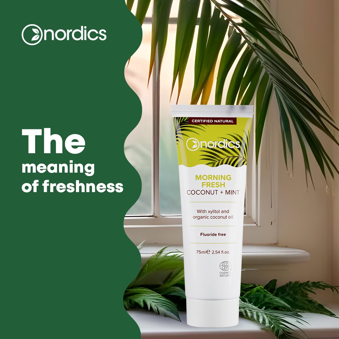 Nordics Toothpaste Morning Fresh - Coconut + Mint 75ml