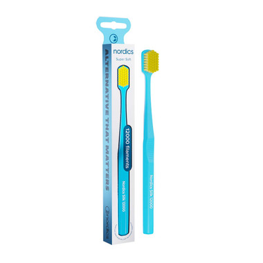 Adult Premium Toothbrush Silk Blue 12000 Ultra Soft Filaments