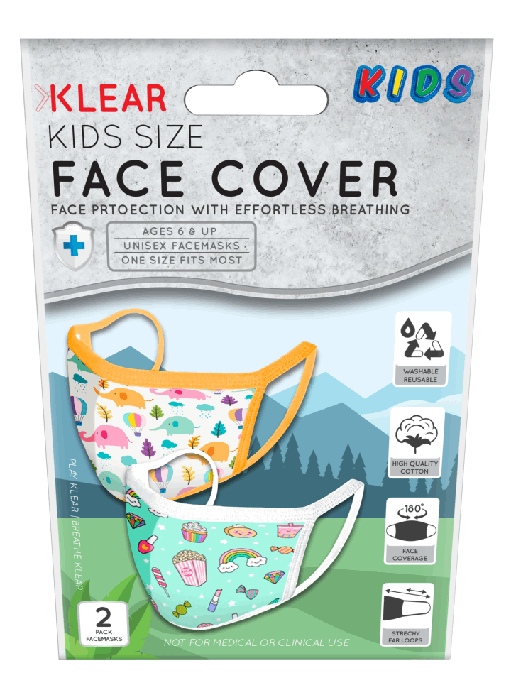 Klear Kids Face Masks - 6 pc (Open Stock)